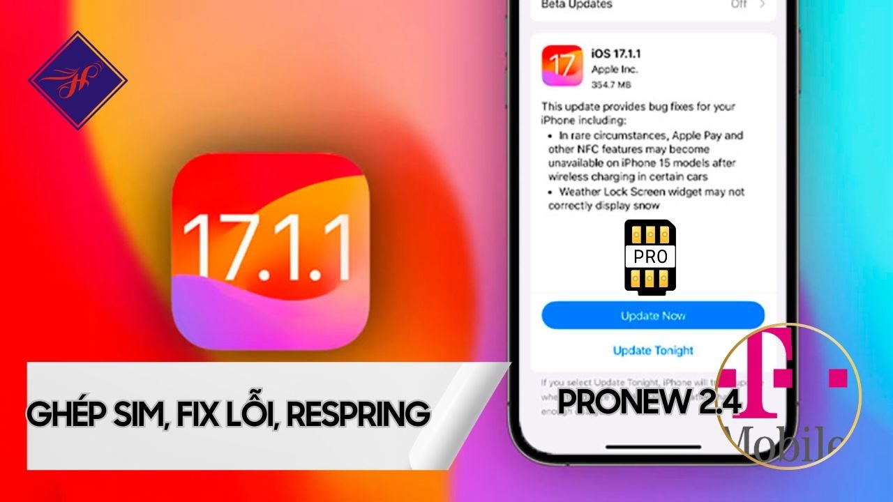 Ghép sim, fix Full lỗi Respring iOS 17.1.1 iPhone 12 Lock TMobile ProNew 2.4.Hưng Thịnh Mobile ...