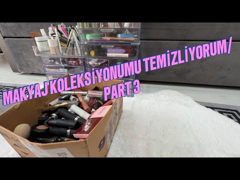 MAKYAJ KOLEKSİYONUMU TEMİZLİYORUM / PART 3 #koleksiyon #temizlik #gratis #makyajürünleri#mascara🌡️🌡️