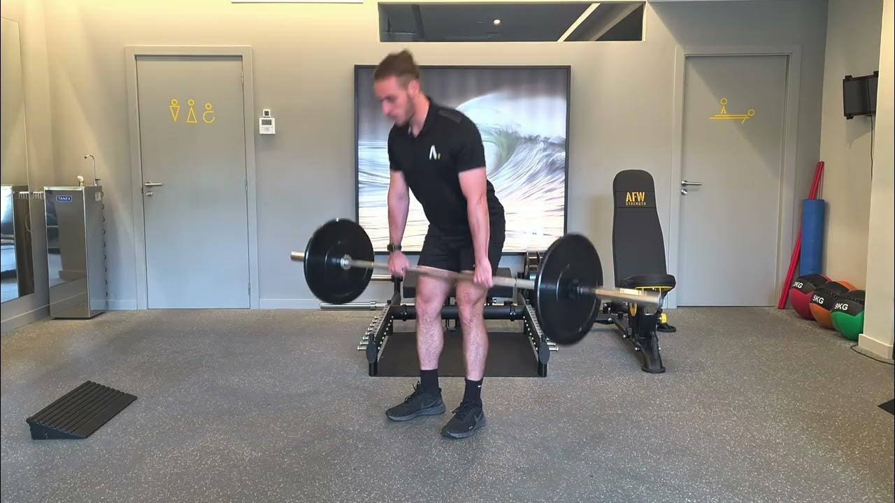 Peso Muerto Rumano con Barra Barbell Romanian Deadlift - YouTube