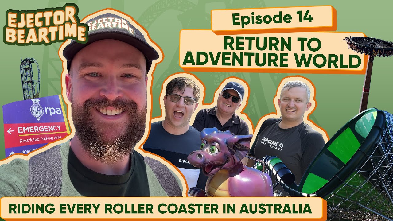 A coaster grudge match and a broken bone | Ejector Beartime - Episode 14: Return to Adventure ...