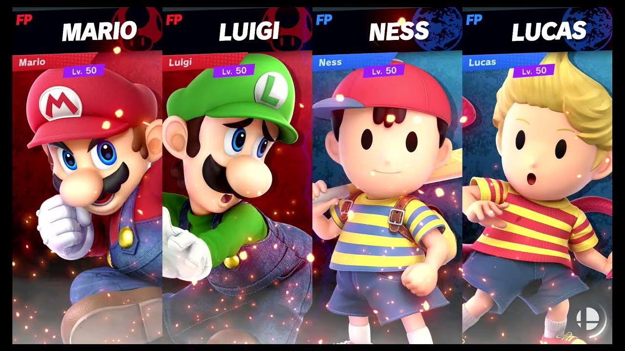 Super Smash Bros Ultimate Amiibo Fights – Request #20690 Mario & Luigi vs Ness & Lucas - YouTube