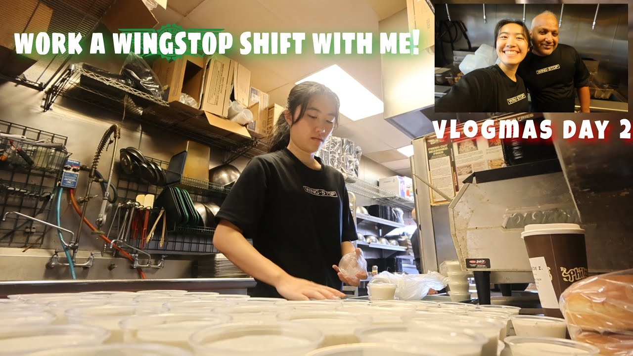 work a WINGSTOP shift with me! | vlogmas day 2🎄 - YouTube