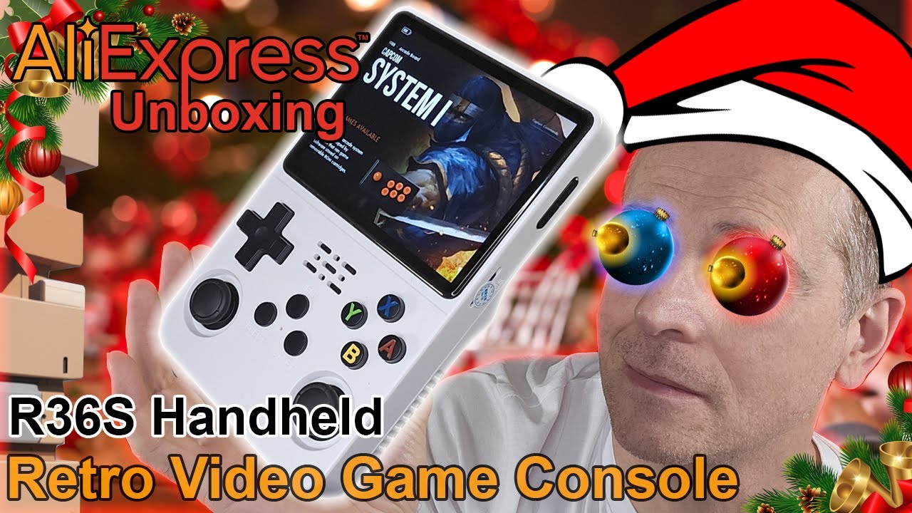 AliExpress R36S Retro Handheld Video Game Console, unboxing & mini ...