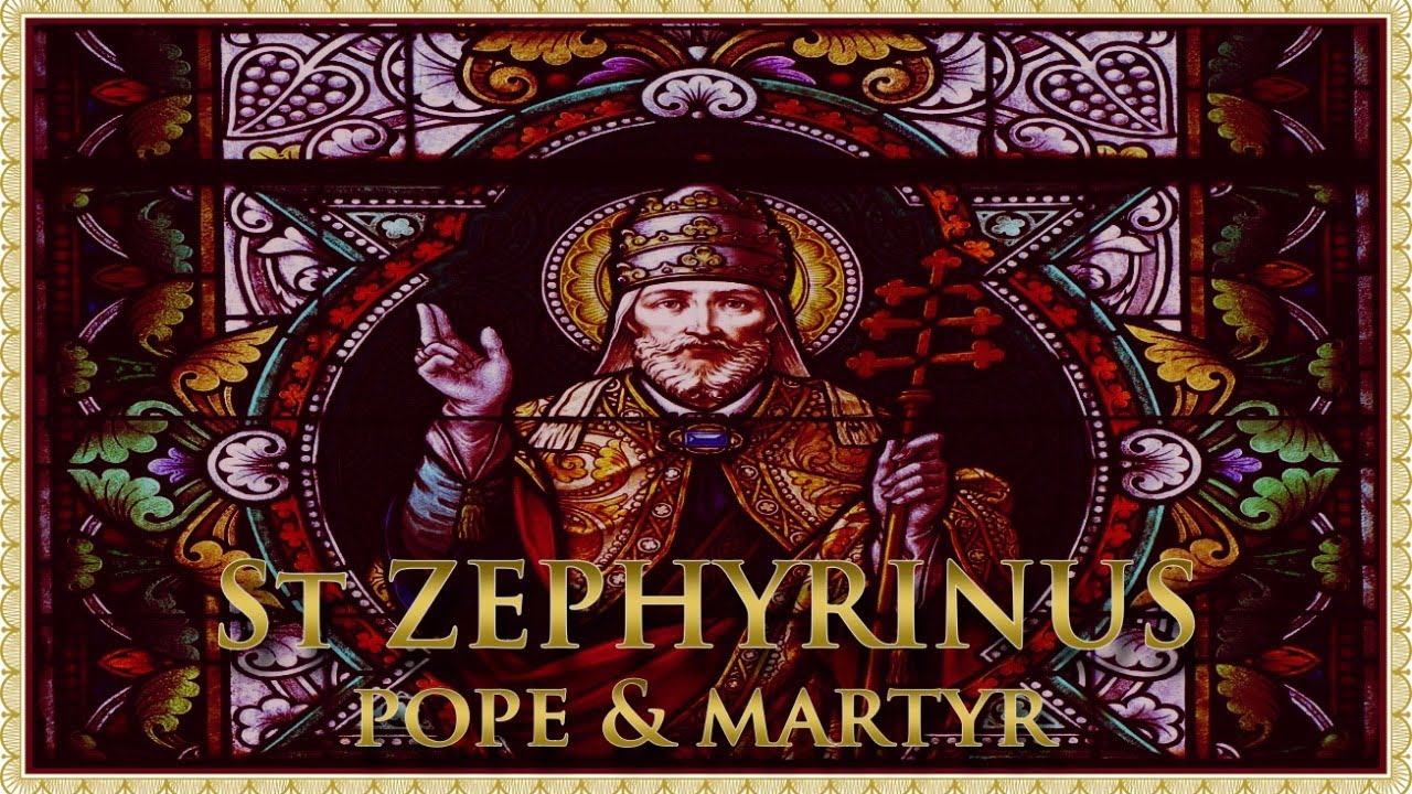 The Daily Mass: St Zephyrinus - YouTube
