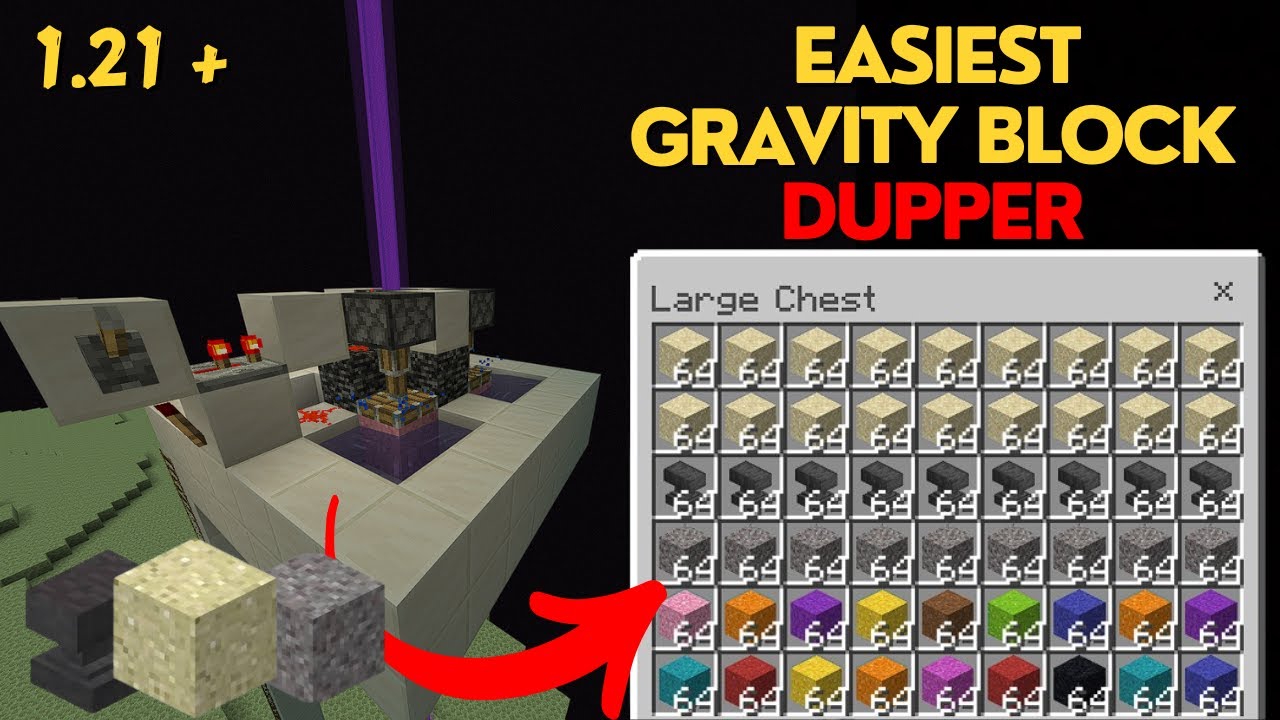 EASIEST SAND DUPER in Minecraft Bedrock 1.21 - YouTube