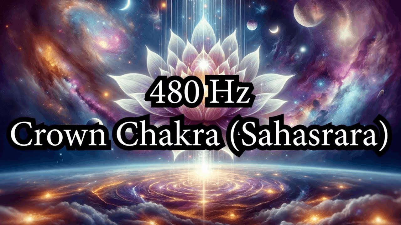 480 Hz Crown Chakra Sahasrara Isolated 1 Hour for Meditation - YouTube