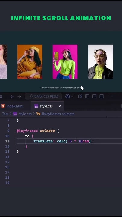 🔥 Create Infinite Scroll Animation with Just CSS – No JS! - YouTube