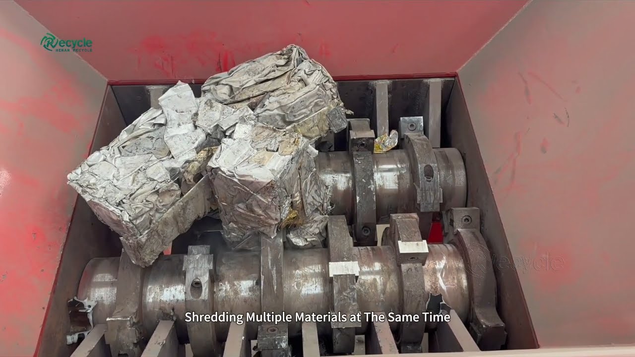 Hydraulic Shredder Auto-Reverse Test | For Baled Aluminum & Engine ...