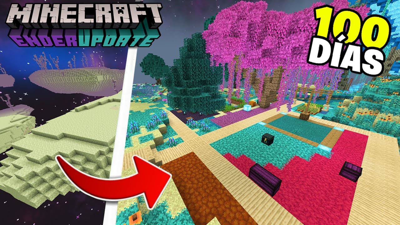 TRANSFORME el END en MINECRAFT ENCERRADOS en el END - YouTube