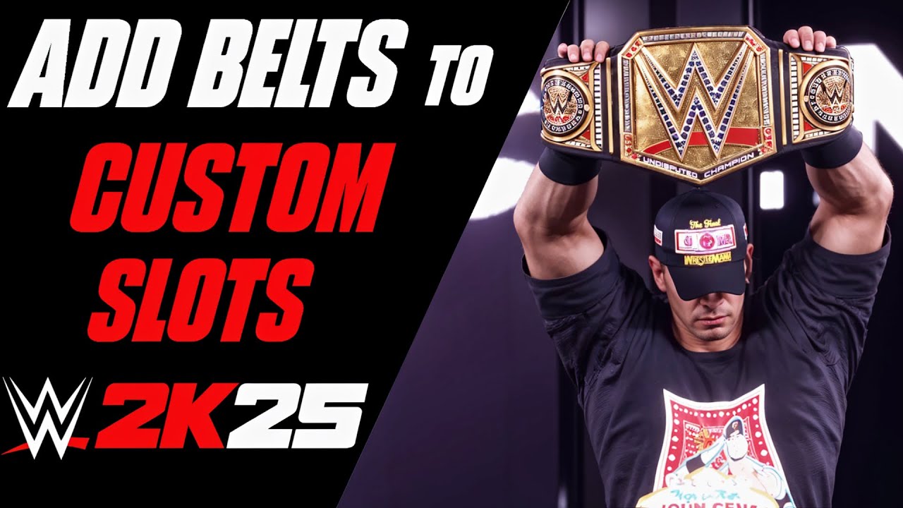 How to Add Belts to Custom Slots in WWE 2K25 - YouTube