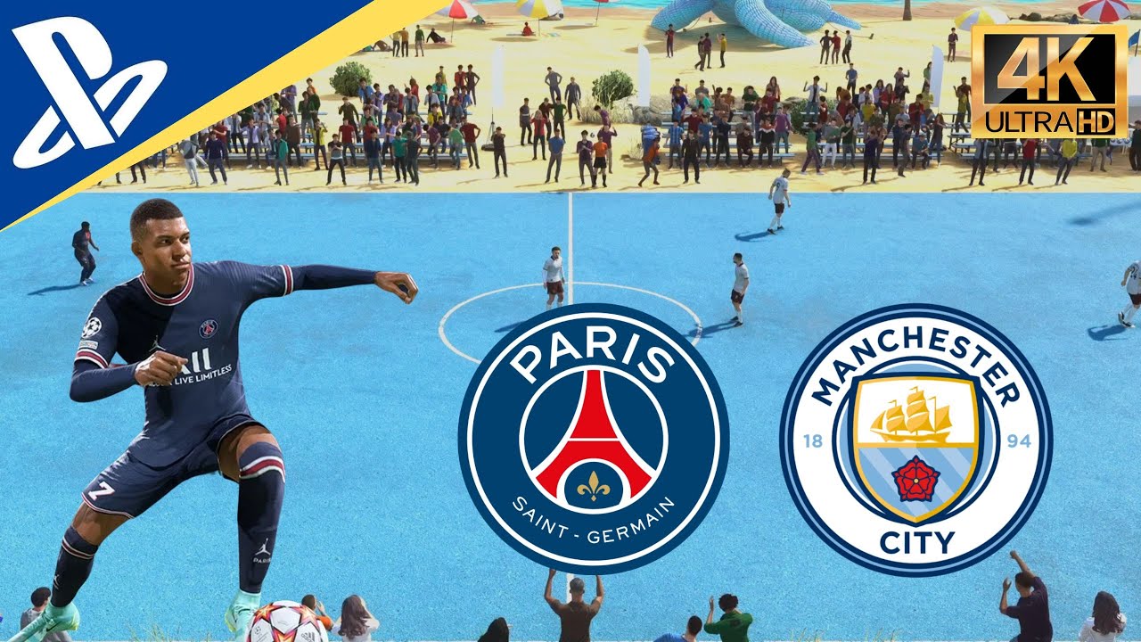 EA FC 24 PS5 Gameplay | PSG vs Manchester City | Volta Football - YouTube