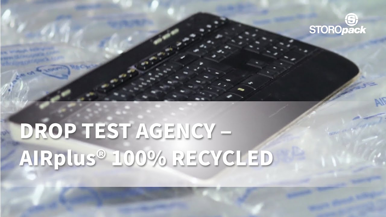 Drop Test Agency - AIRplus® 100% Recycled Air Cushions - YouTube
