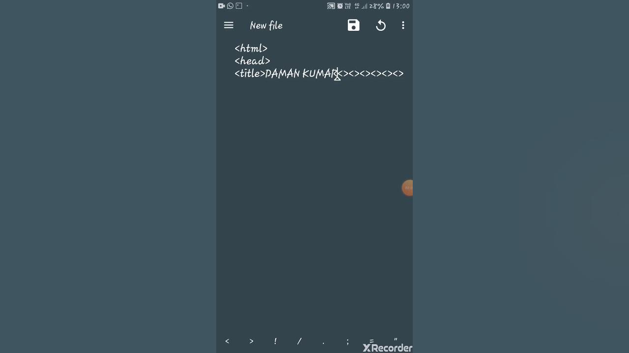 making web page in android using notepad++ - YouTube