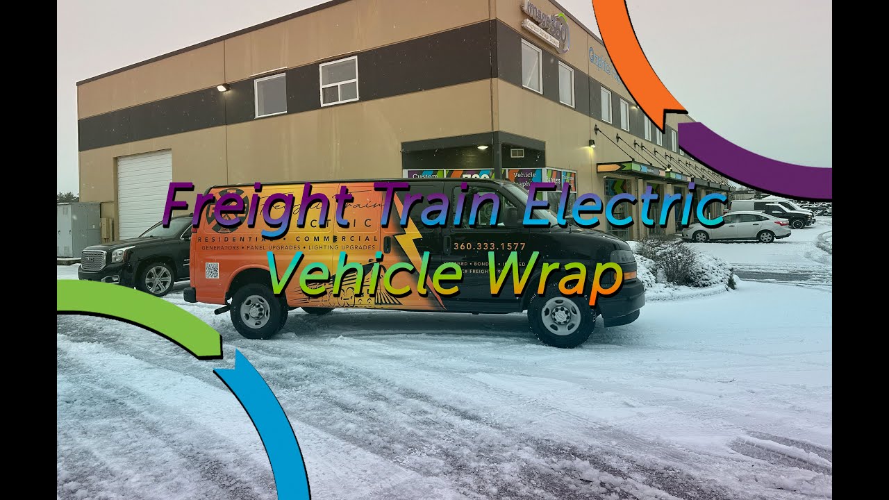 Freight Train Electric Vehicle Wrap | Image360 - Burlington - YouTube