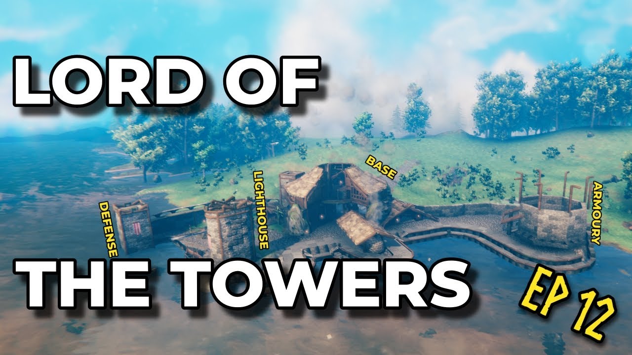 My base is only towers | Valheim EP12 - YouTube
