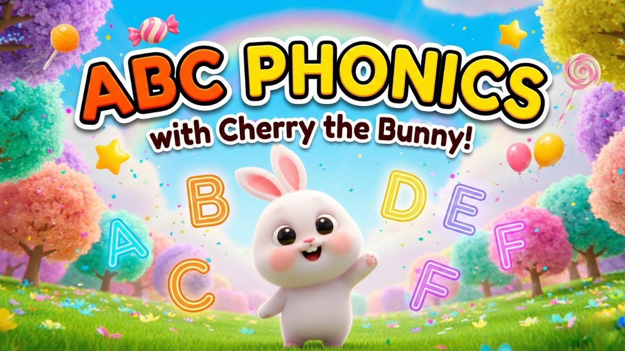 ABC Phonics Song with Cherry the Bunny 🐰 | Learn Alphabet Sounds A-Z ...