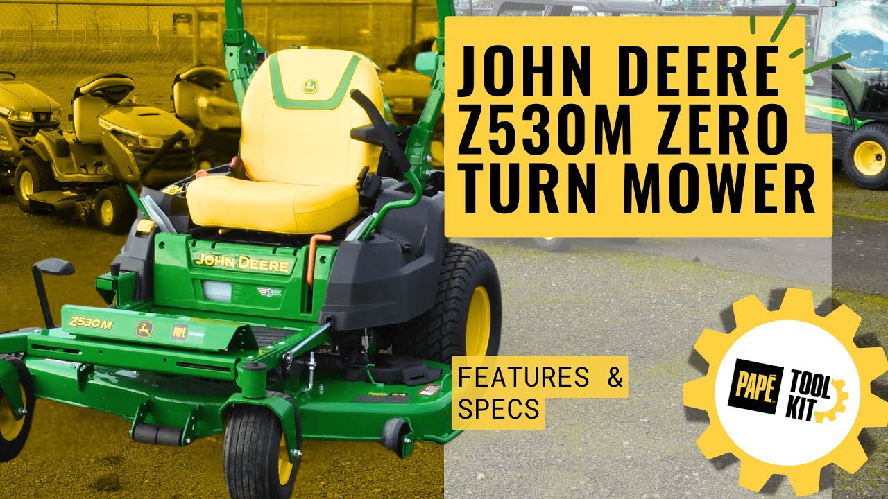 John Deere Z530M Zero Turn Mower Overview - YouTube