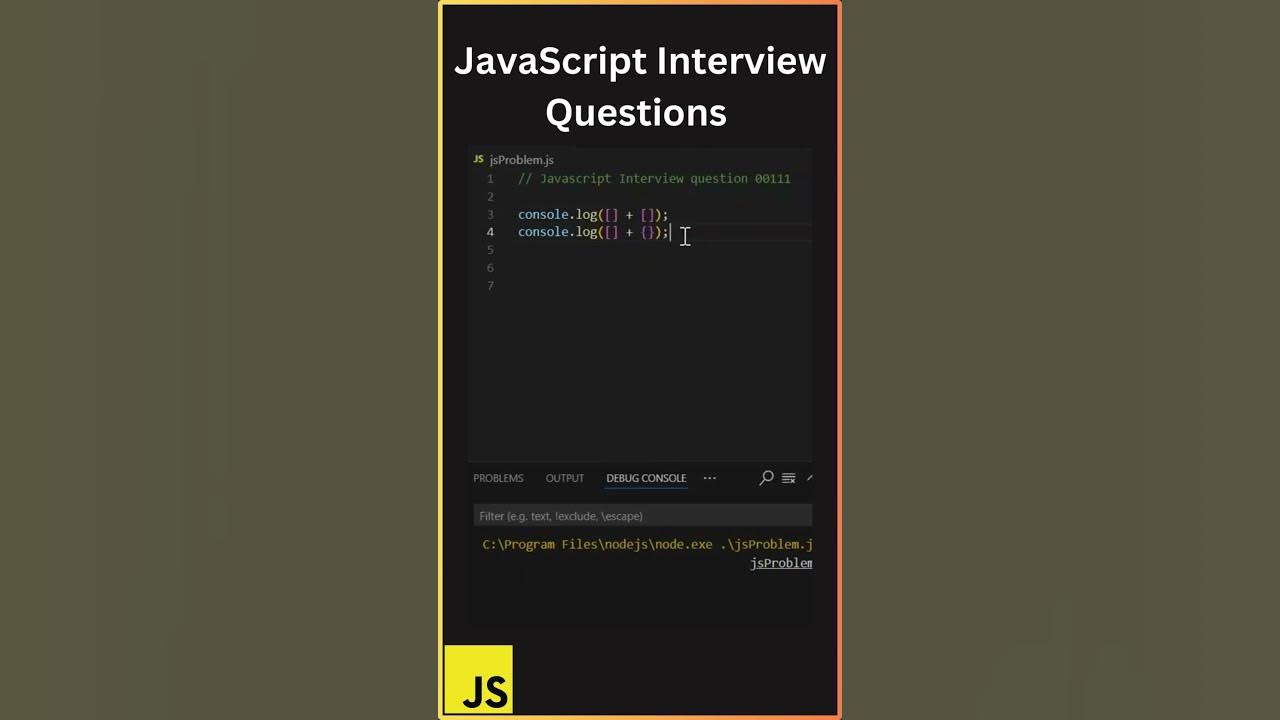 Tricky JavaScript Interview Questions | #0011 #coding #javascript - YouTube
