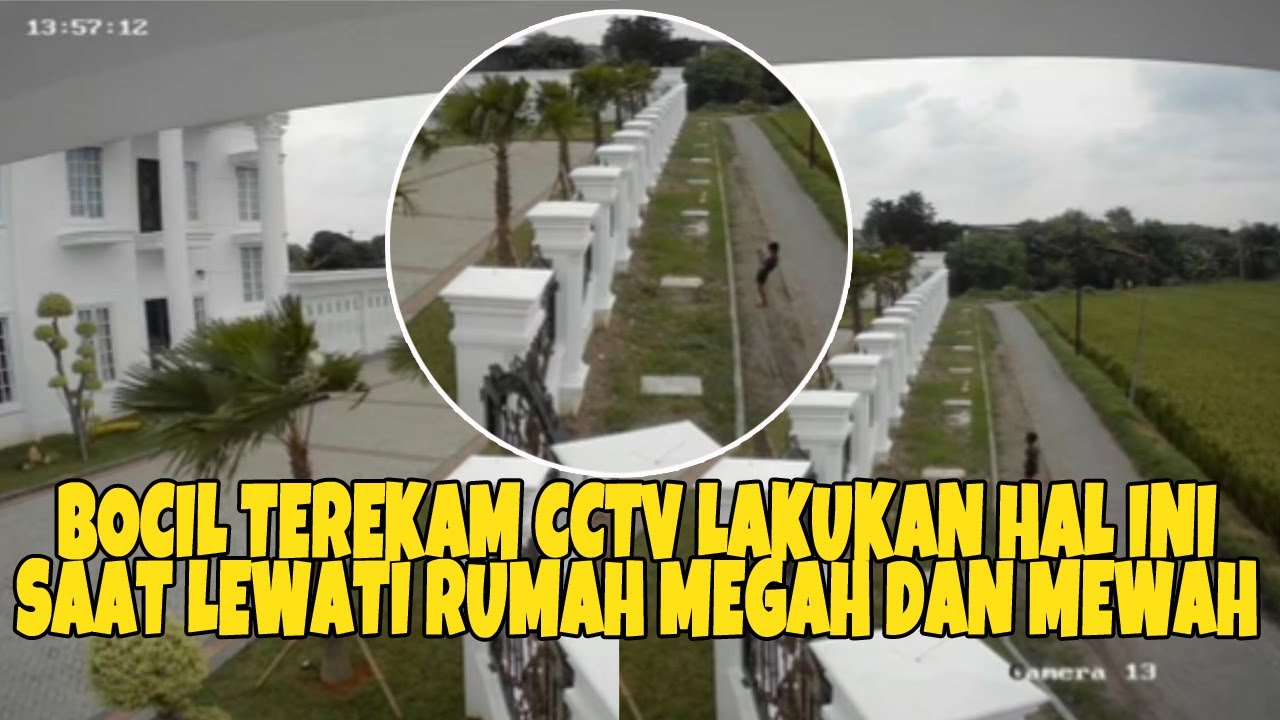 Viral Seorang Bocil Terekam CCTV Berhenti di Depan Rumah Mewah Lakukan ...
