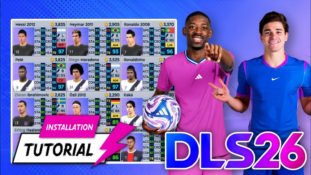 Installation Tutorial - (DLS 19 MOD 26) Dream League Soccer 2026 ...