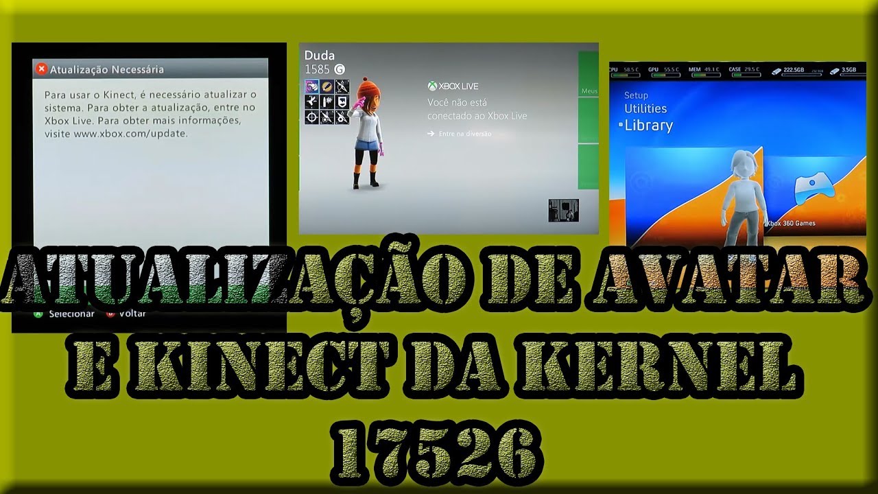Atualização de Avatar e Kinect da Kernel 17526 - YouTube