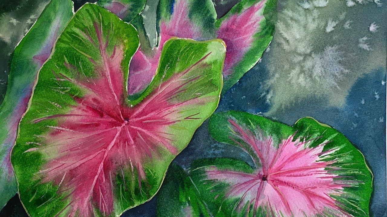 How To Create Stunning Caladium Leaves Using Special Effects Paint ...