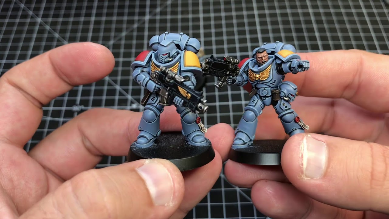 How to paint Space Wolves: is dry brushing better and which base colour ...