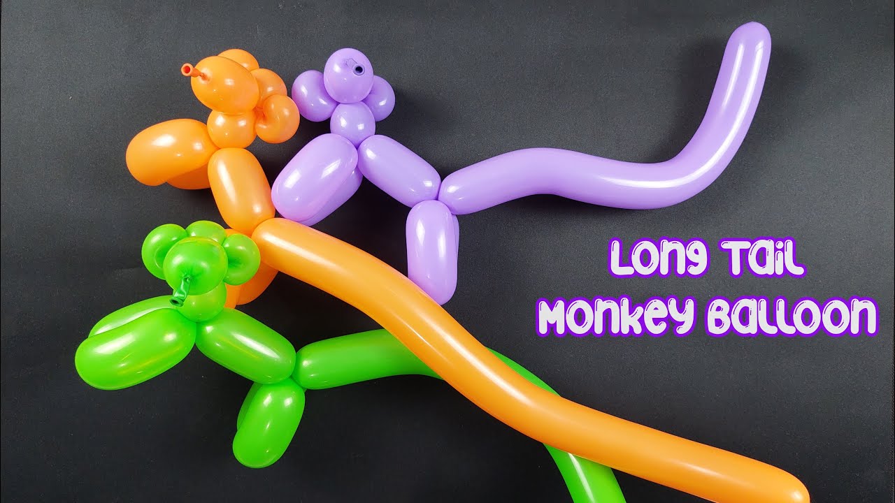How to make balloon long tail monkey. easy balloon animal for beginners ...