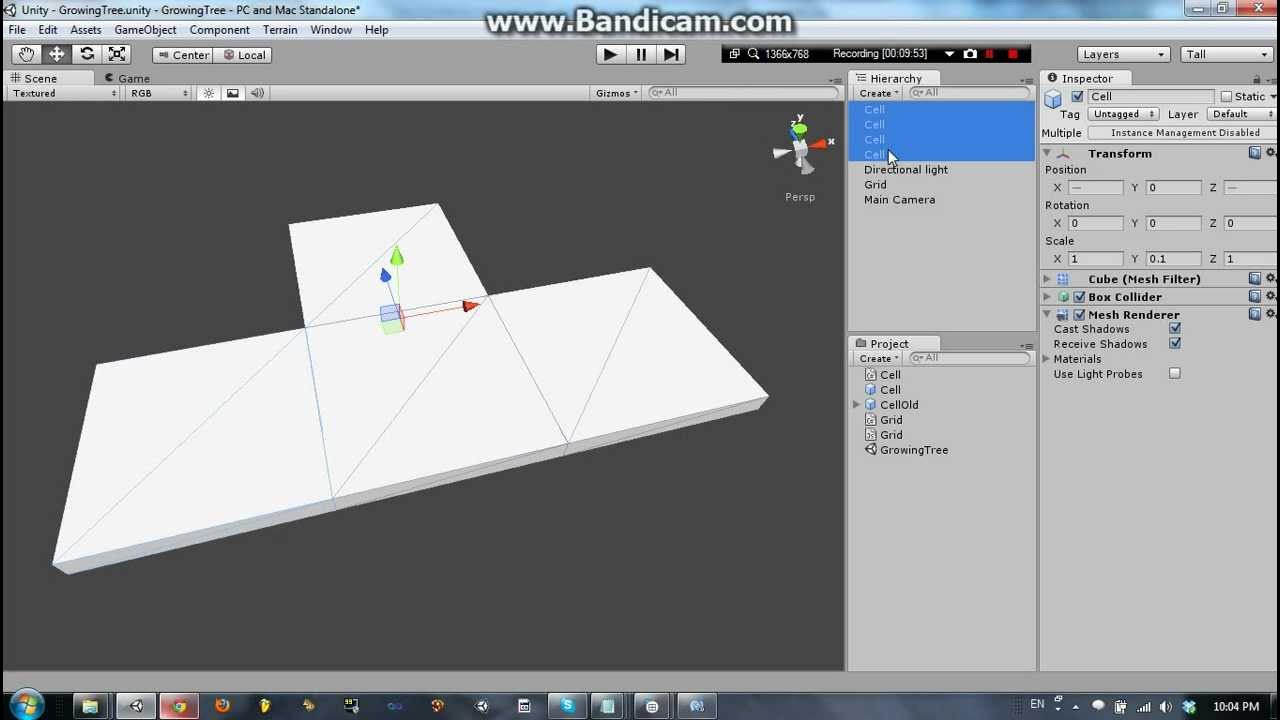 Unity3D C# + JS Tutorial :: Growing Tree Algorithm (Part 1, Creating Maze #1) - YouTube