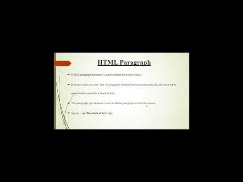 HTML Paragraph and HTML horizontal rule with Example - YouTube