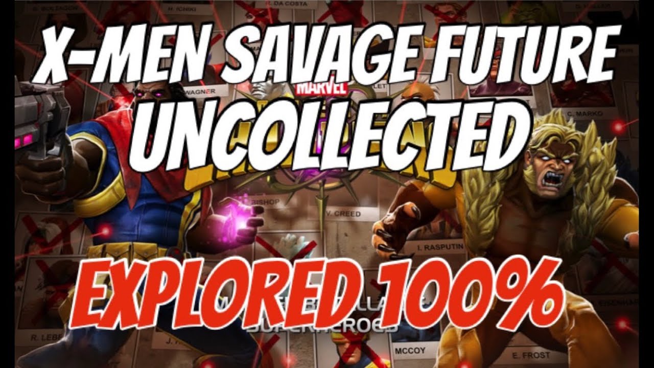 Mcoc Sentinel quest X-Men Savage Future Uncollected Explored 100% ...