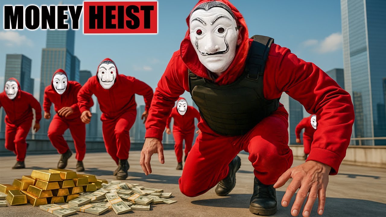 PARKOUR VS MONEY HEIST! | BAD GUYS: No ESCAPE, Police chase attack red ...