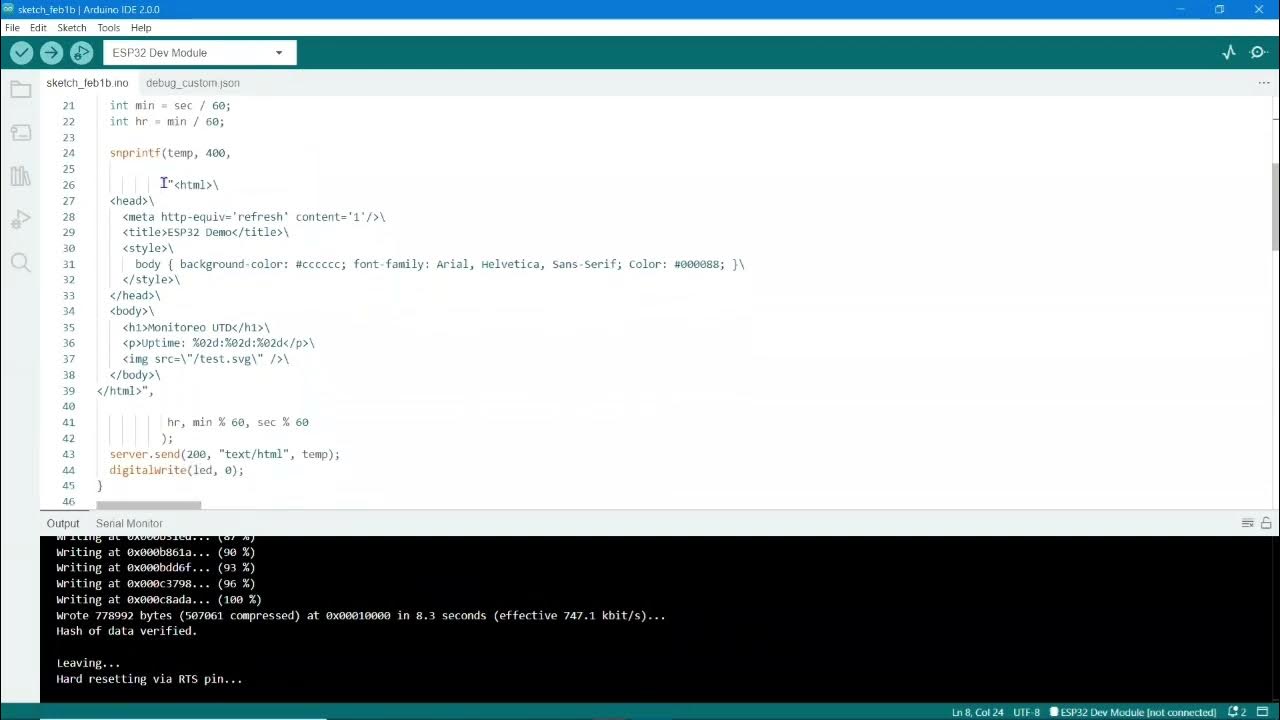 Web server con modulo Esp32 y sensor DHT11 - YouTube