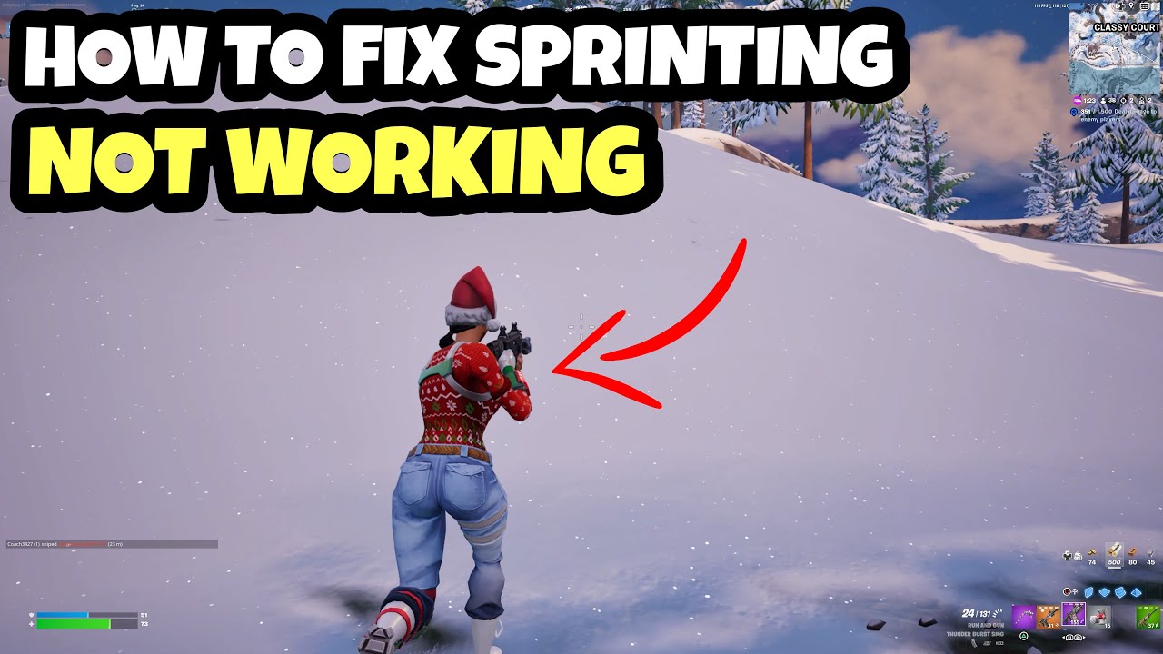 How To FIX NOT BEING ABLE TO SPRINT In Fortnite Chapter 5! (FAST AND ...