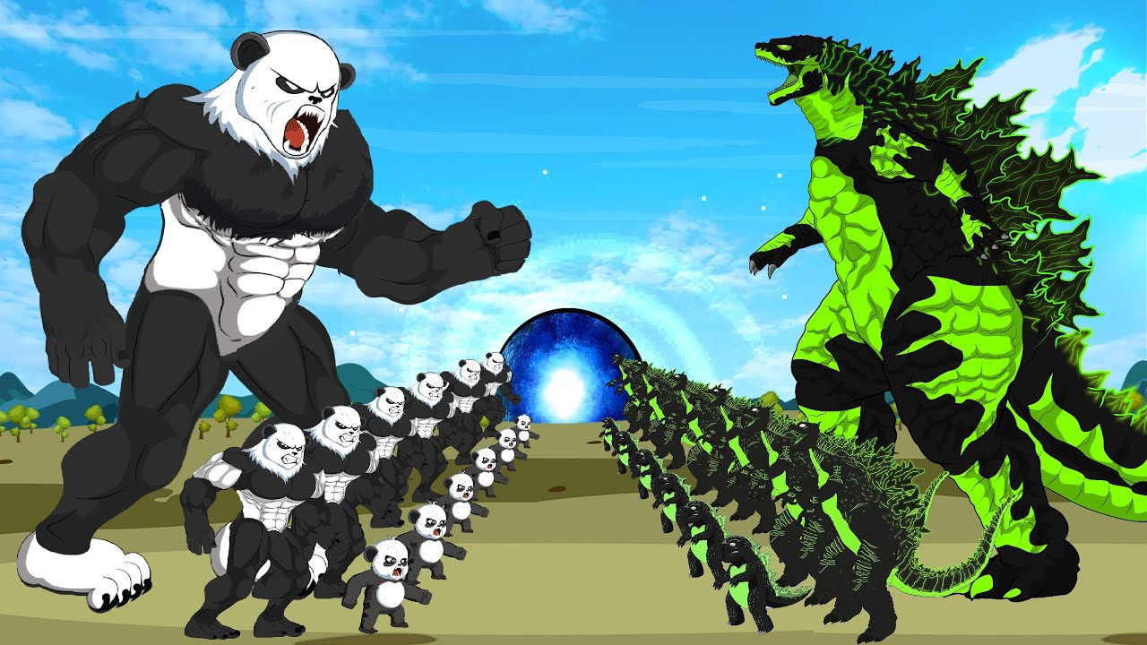 PANDA vs NUCLEAR GODZILLA: Who Is The Next King Of Monsters? | Godzilla ...