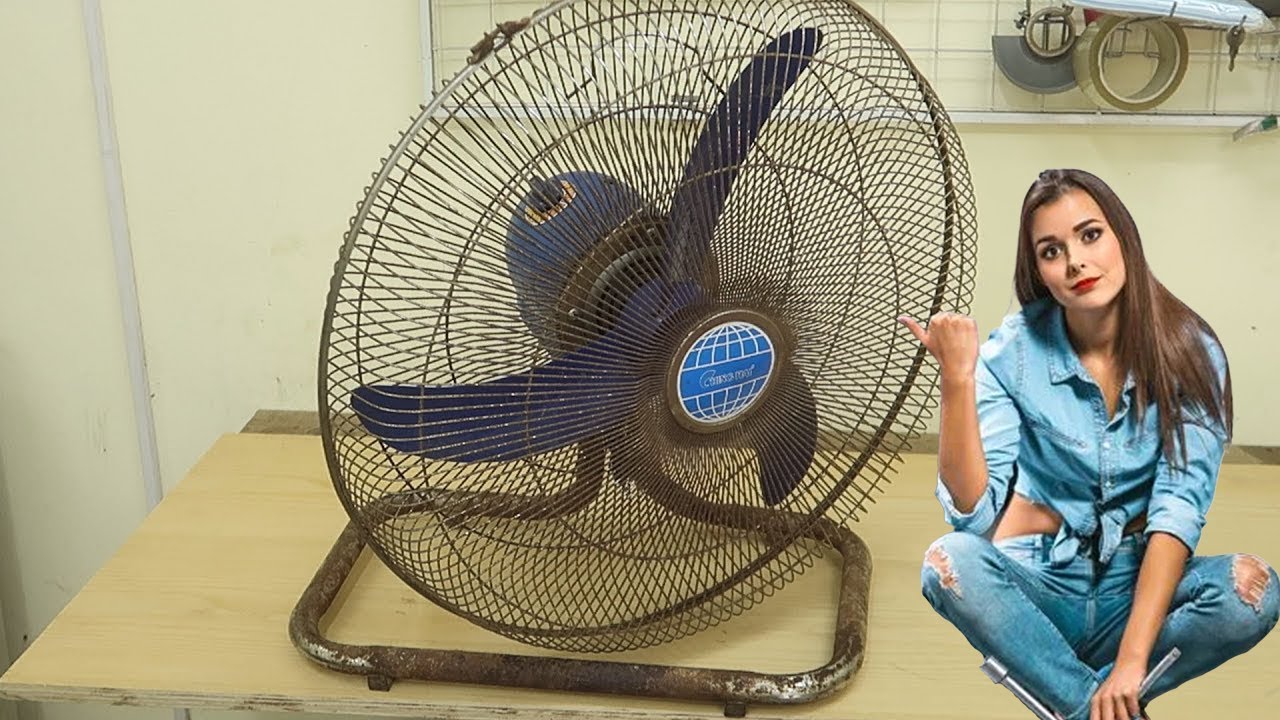 Restoration Old Rusty Table Fan - Restore Electric Fan - Restore Very ...