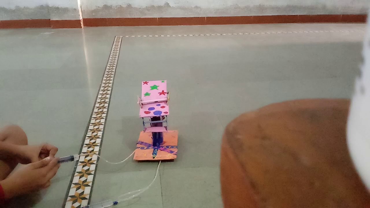 Hydraulic chair (science project) - YouTube