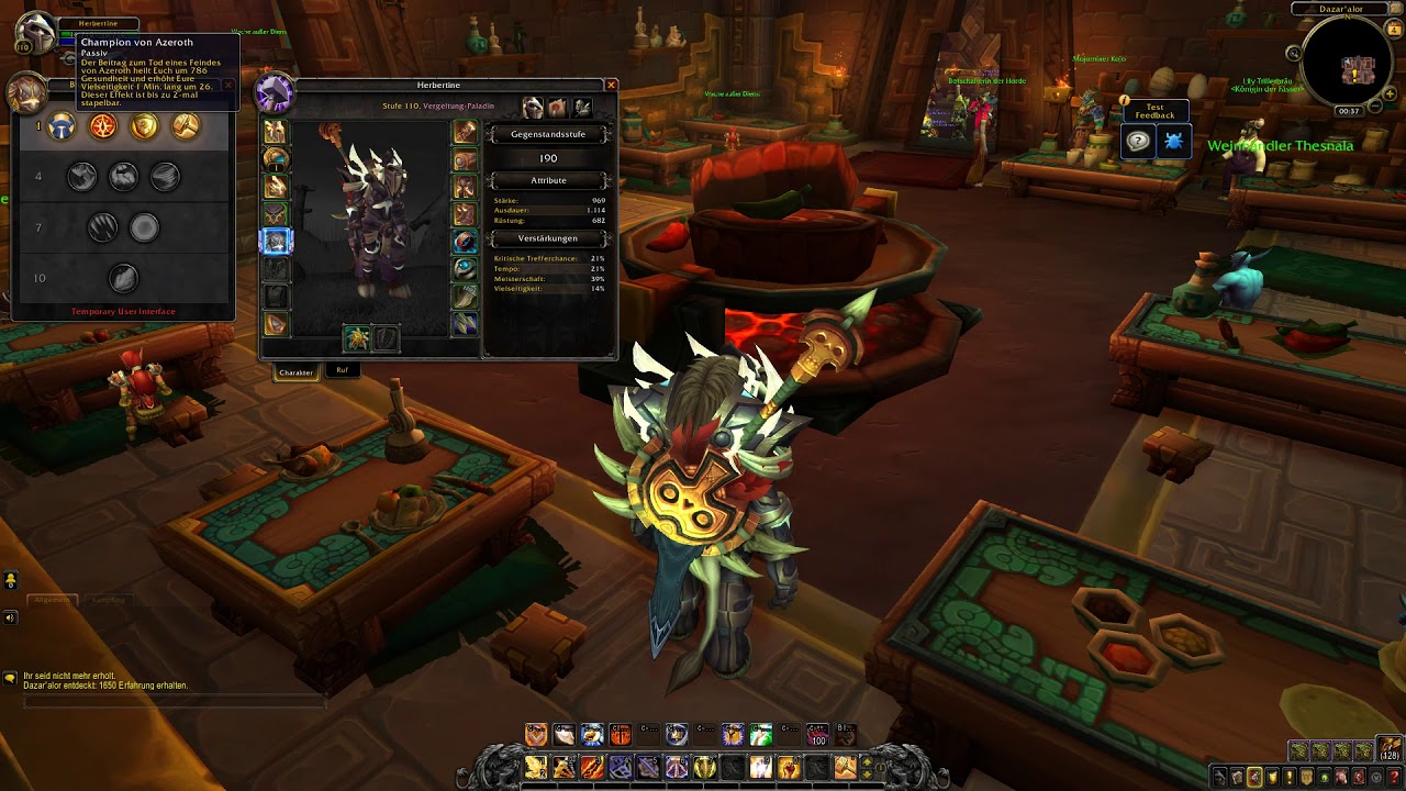 [WoW BfA-Alpha] Azerite Armor Testing - April 3 - YouTube