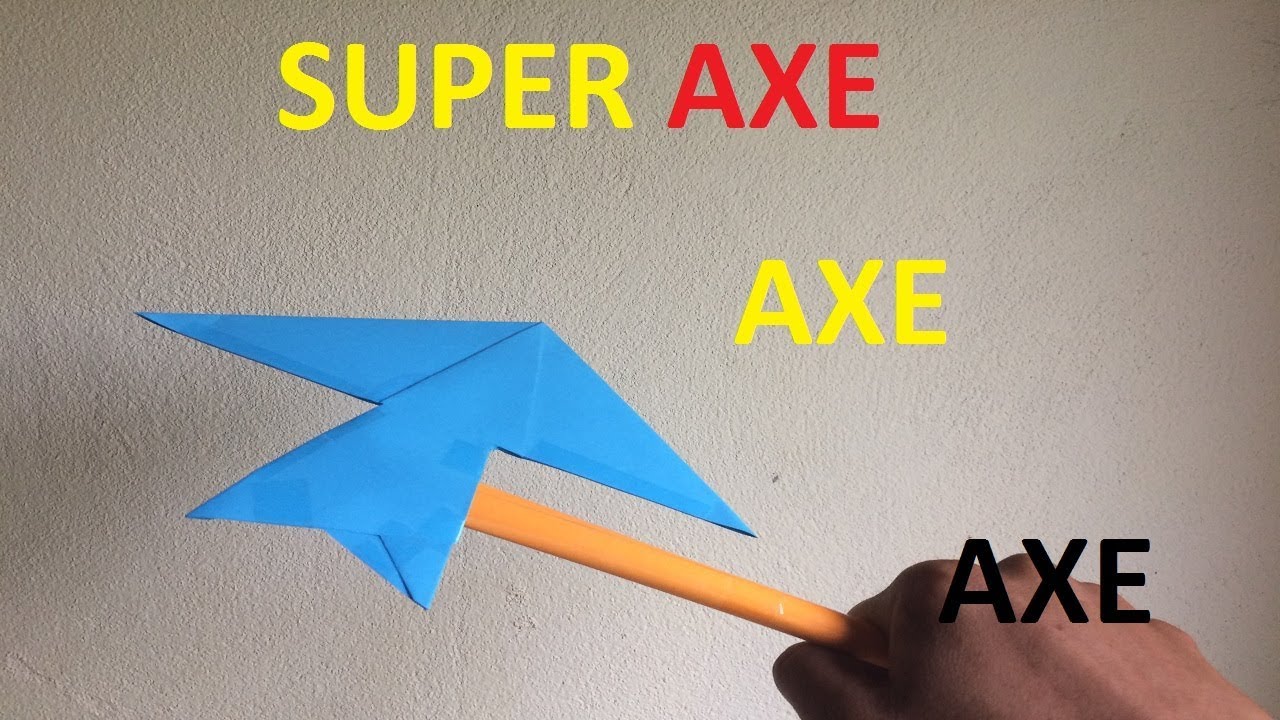 How To Make A Paper Axe Paper Battle Axe Easy Tutorials Origami how-to-make-a-paper-axe-paper-battle-axe-easy-tutorials-origami