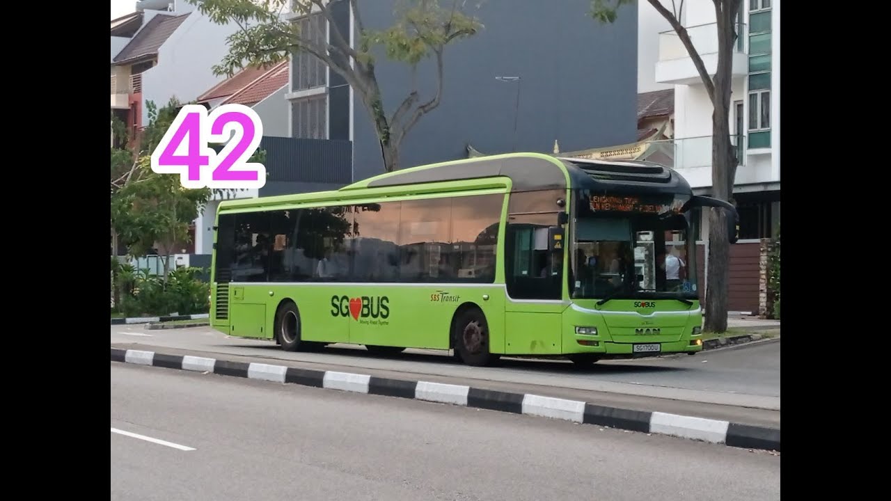 [SBST] SG1700U Euro 5 MAN NL323F A22 (Batch 3) - Service 42 - YouTube