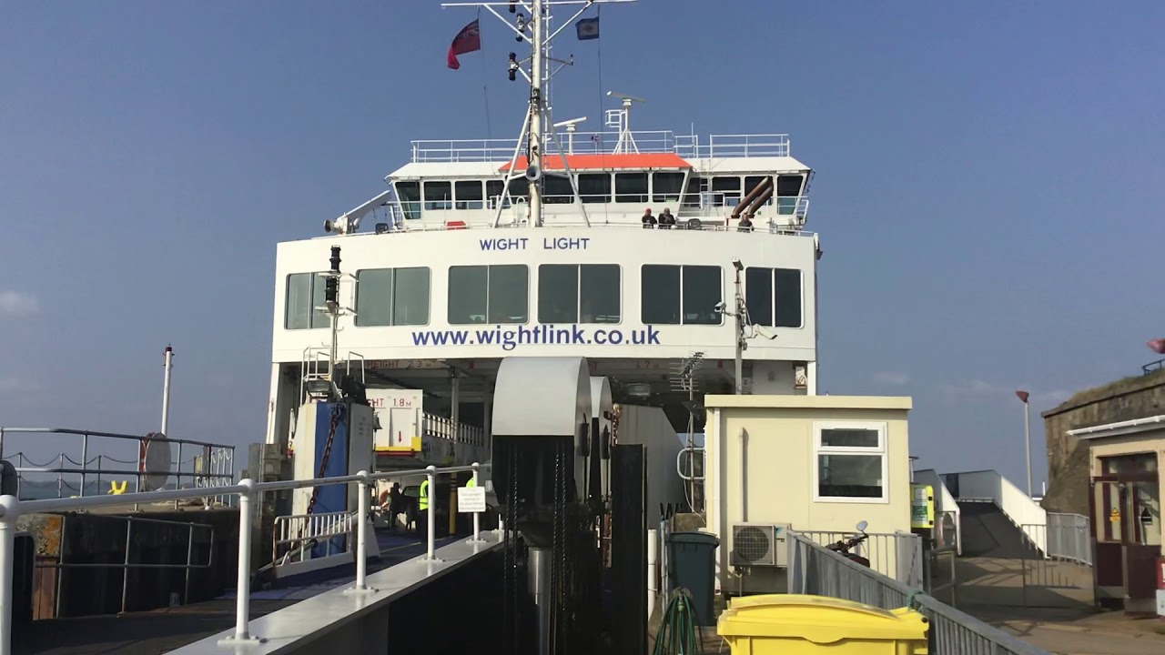 Wightlink Ferries Wight Light at Yarmouth Ferry Terminal part 2 - YouTube