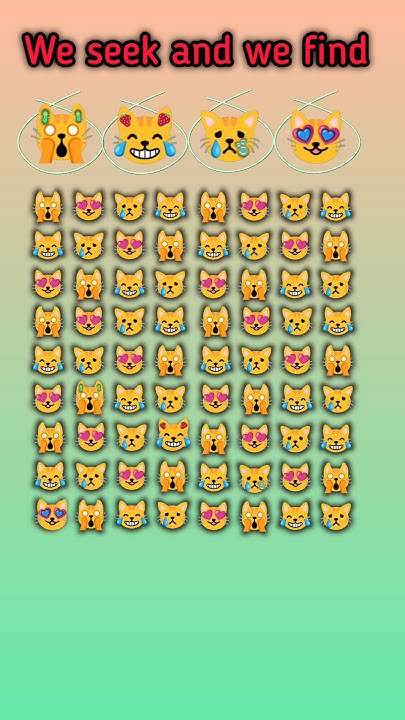 We seek and we find #puzzle #emoji - YouTube