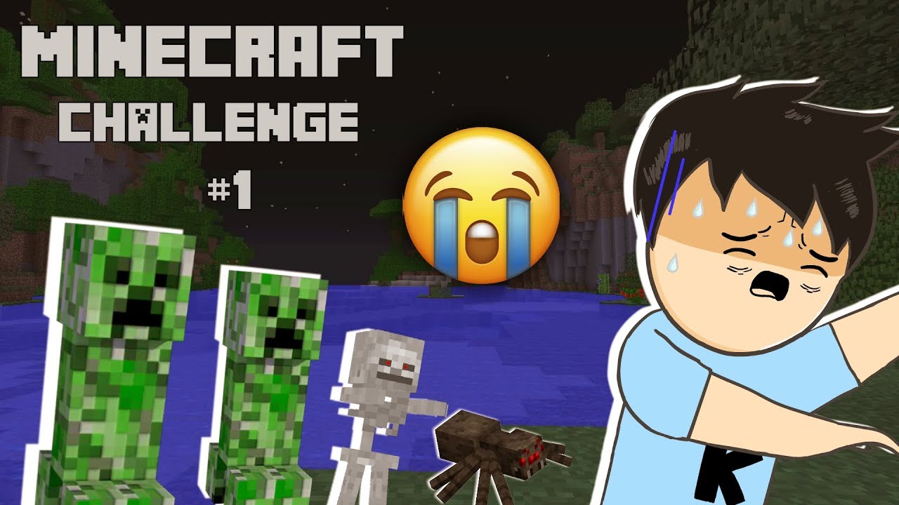 FINESTLY CHALLENGED ME TO PLAY MINECRAFT! (My First Day In Minecraft ...