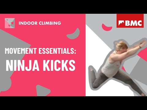 How to do a ninja kick when climbing