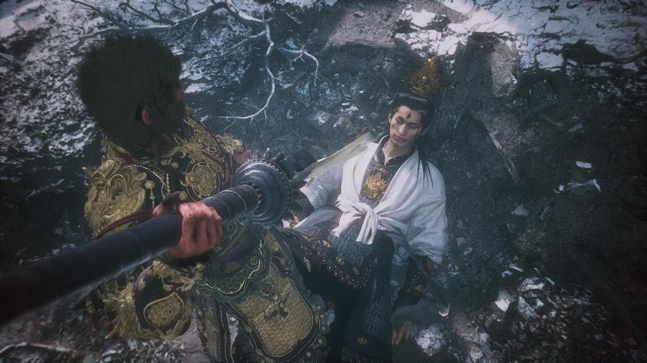 Black Myth: Wukong (DEFEATING ERLANG AND THE 4 HEAVENLY KINGS CUTSCENE ...