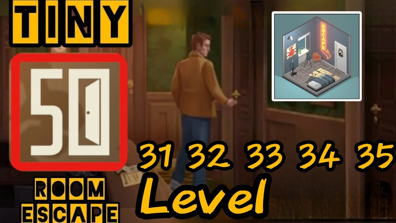 50 Tiny Room Escape Level 31 32 33 34 35 Walkthrough All Cards - YouTube