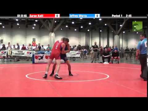 Greco GR 59 KG - Aaron Kalil vs. Jeffrey Warra - YouTube