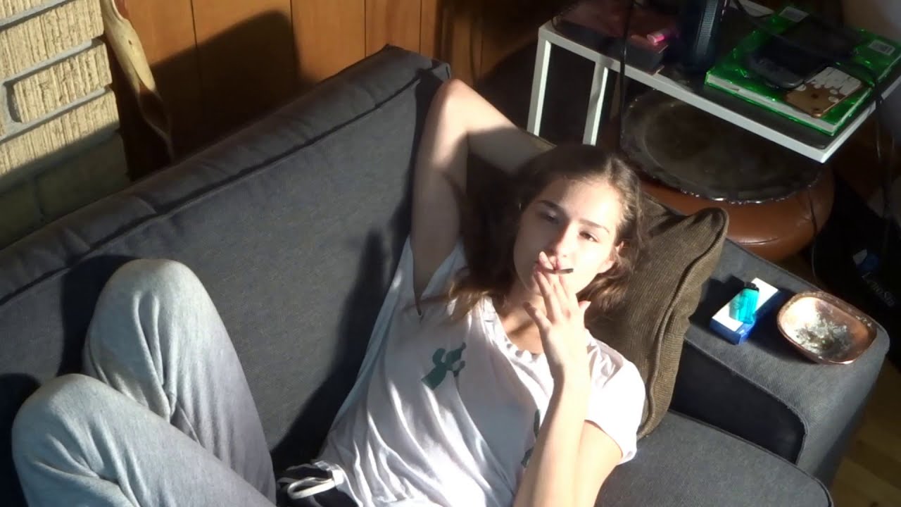 Violet smoking clip 8 Angle 2 - YouTube