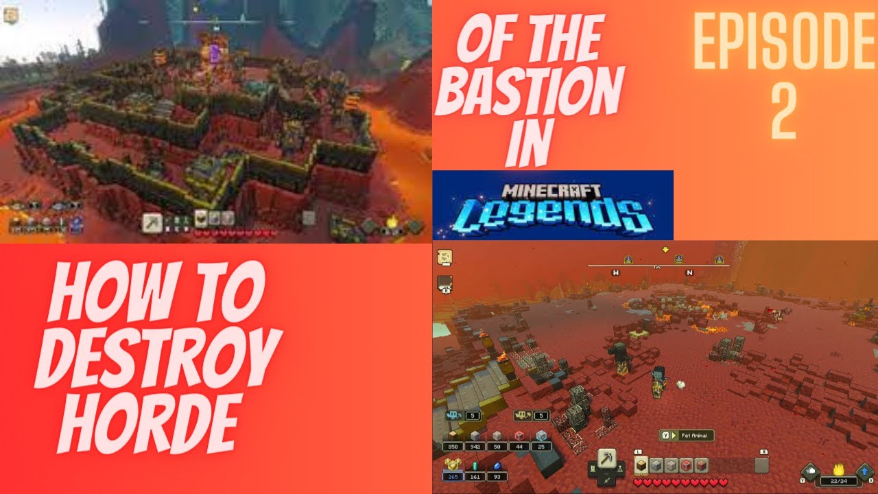 how to destroy horde of the bastion in minecraft legends episode 2 ...