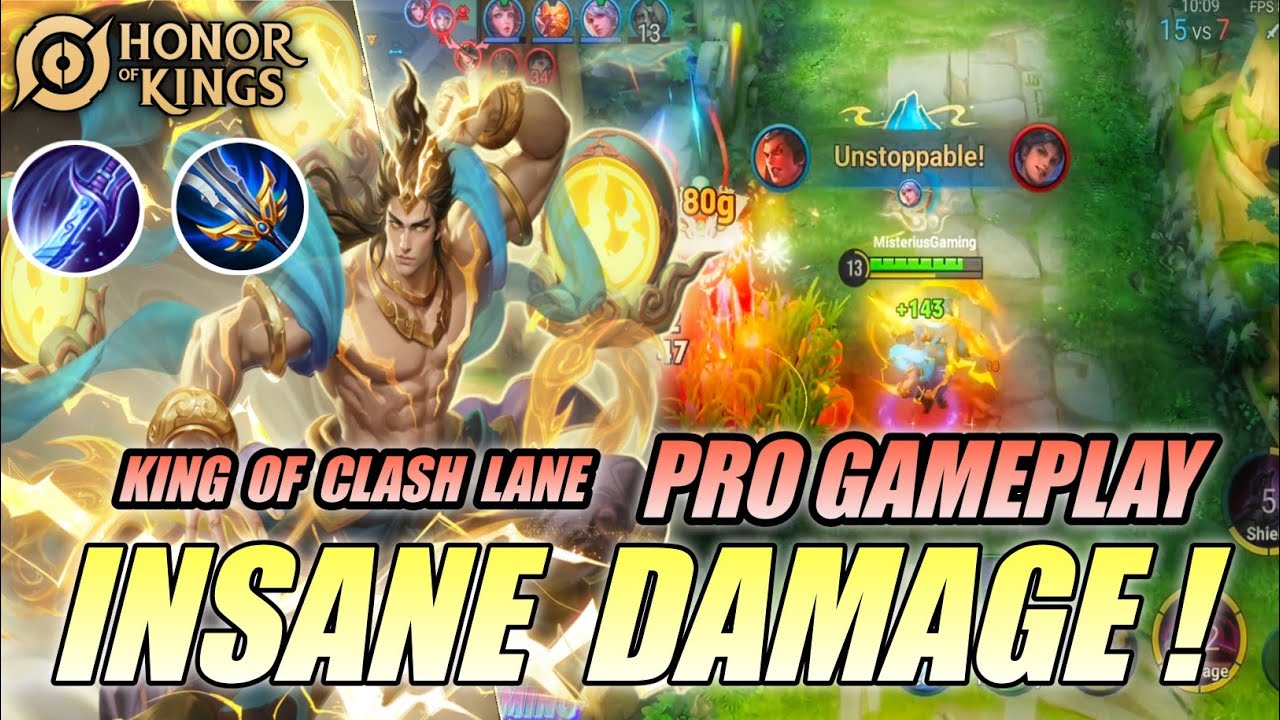 INSANE DAMAGE! LU BU King Of Clash Lane | Pro Gameplay Technique ...
